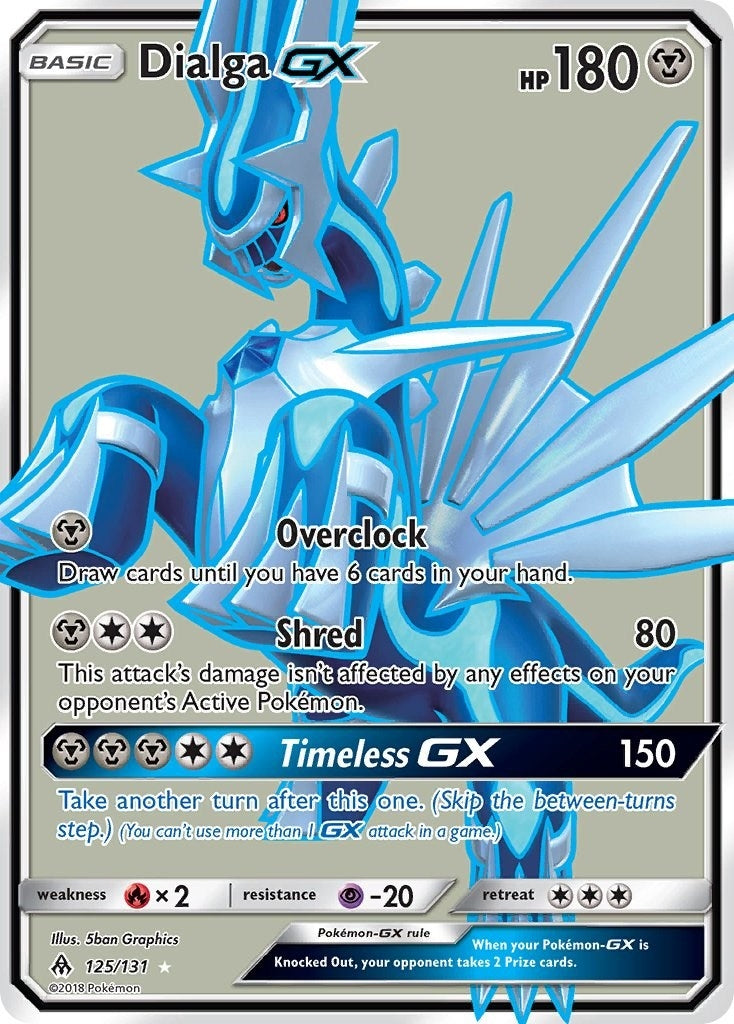 Dialga GX (Full Art) (125/131) (Holofoil) [SM - Forbidden Light ...