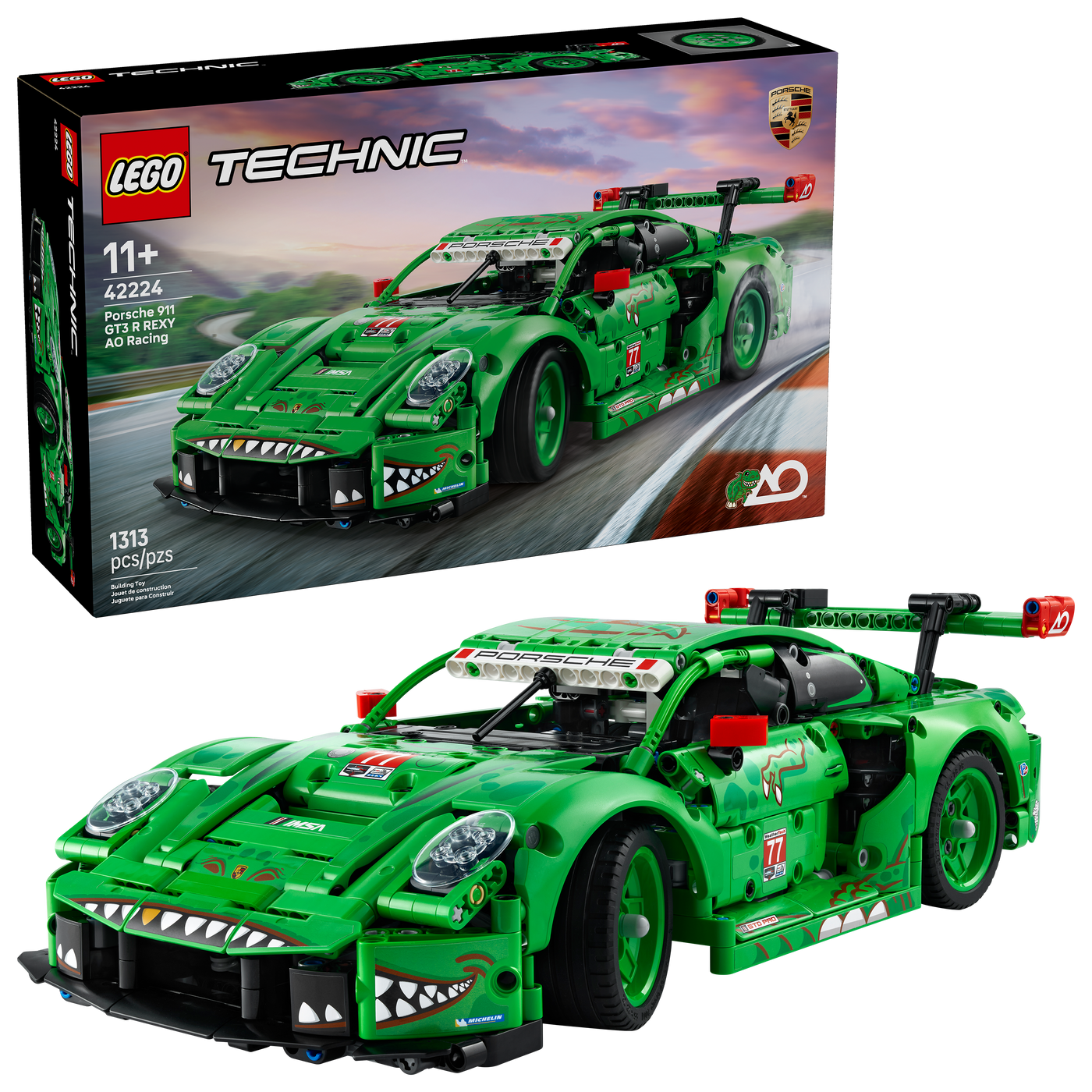 LEGO - Technic - Porsche 911 GT3 R REXY AO Racing Car — KanZenGames