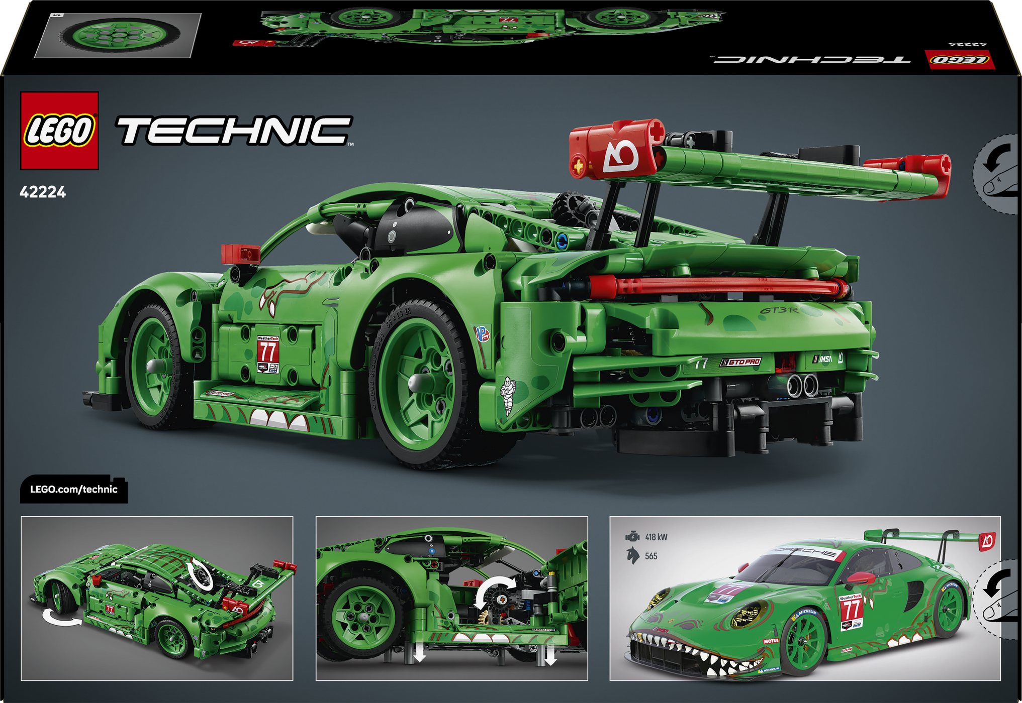LEGO - Technic - Porsche 911 GT3 R REXY AO Racing Car — KanZenGames