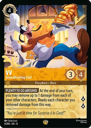 Goofy - Groundbreaking Chef (4/204) Cold Foil [Reign of Jafar ...
