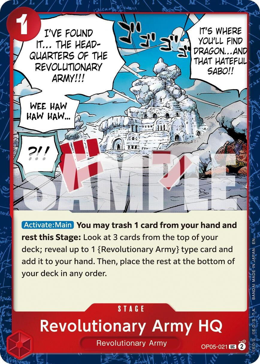 Revolutionary Army HQ (Pirate Foil) (OP05-021) (Foil) [Premium Booster ...