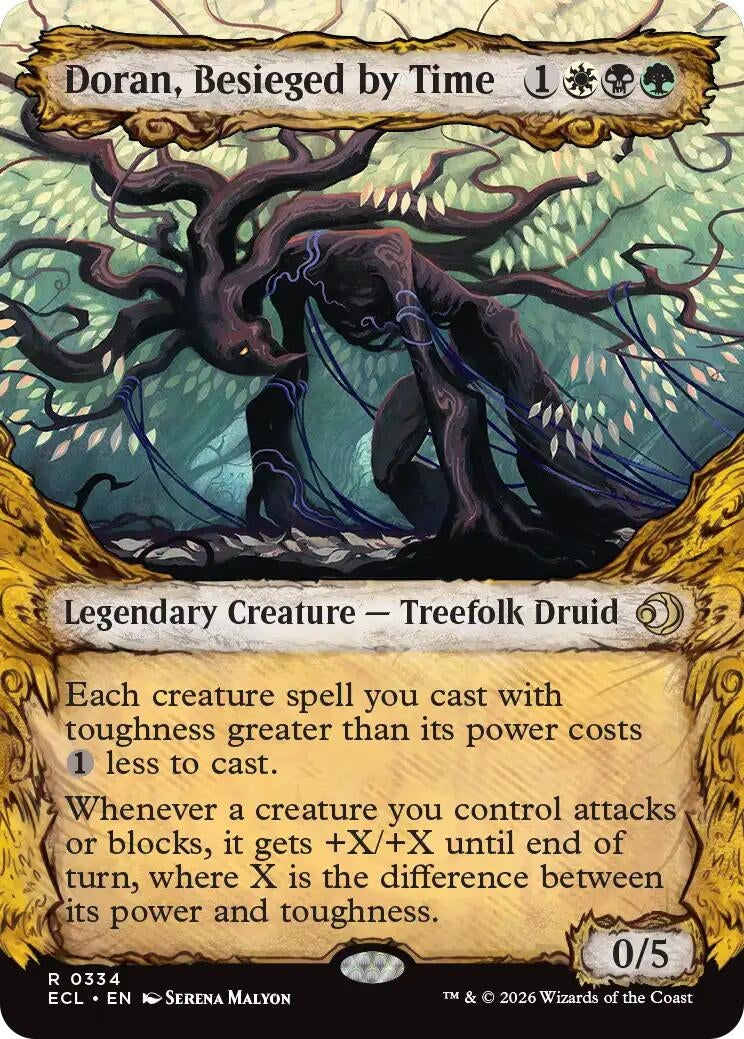 Doran, Besieged by Time (Showcase) (334) (Foil) [Lorwyn Eclipsed ...