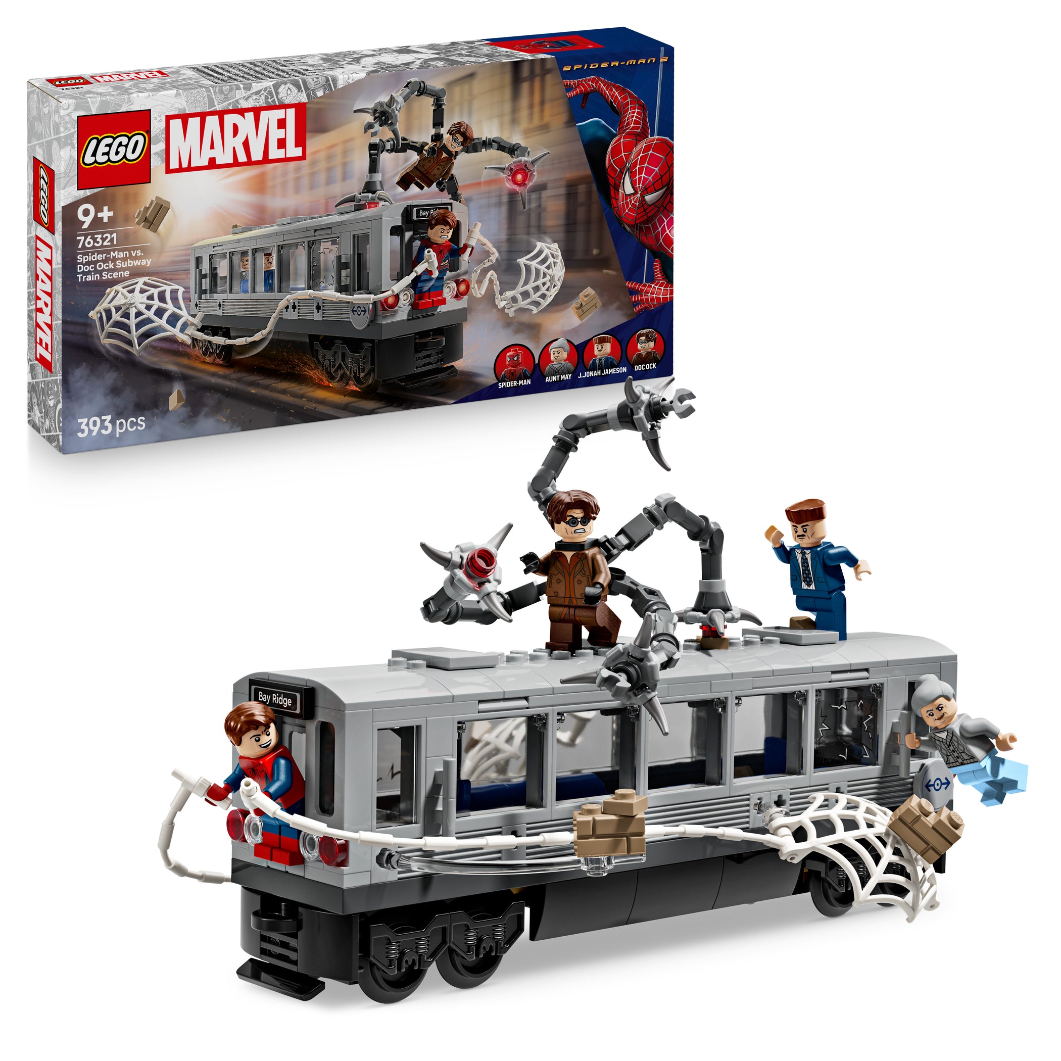 LEGO - Super Heroes - Spider-Man vs. Doc Ock Subway Train Scene ...