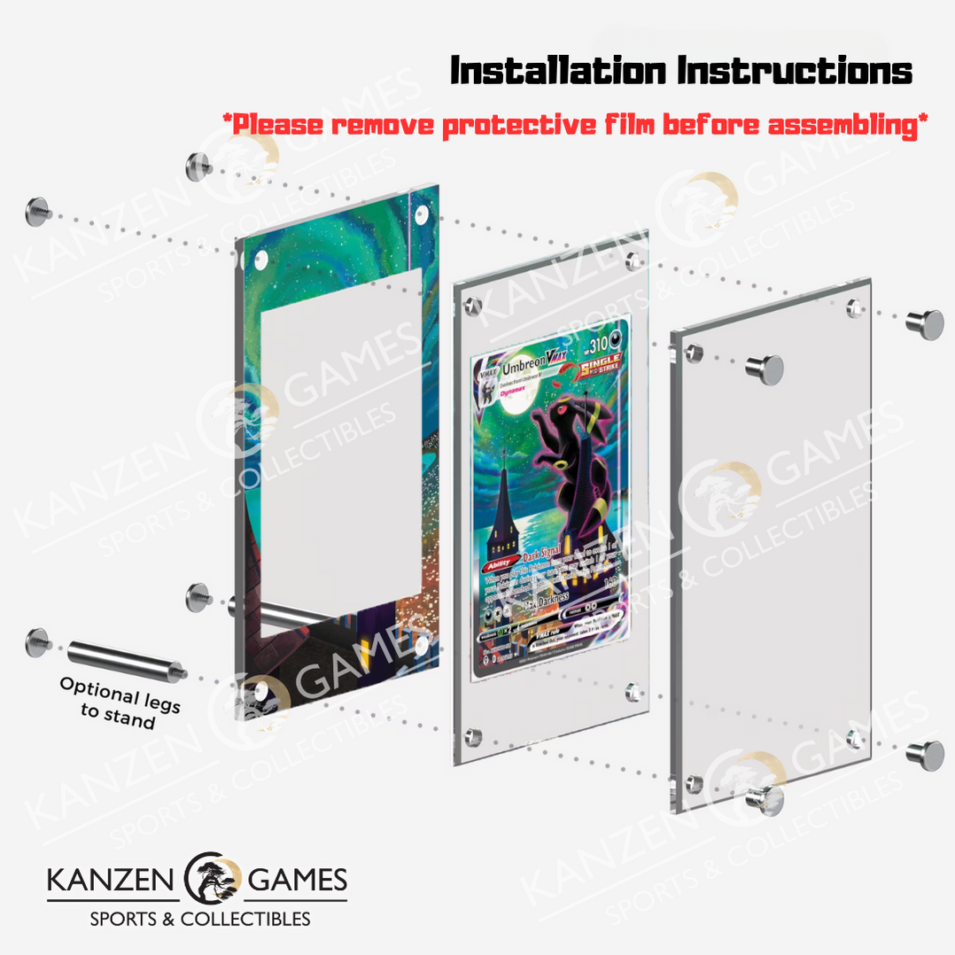 Custom Acrylic Card Display - Leafeon VSTAR (GG35/GG70) — KanZenGames